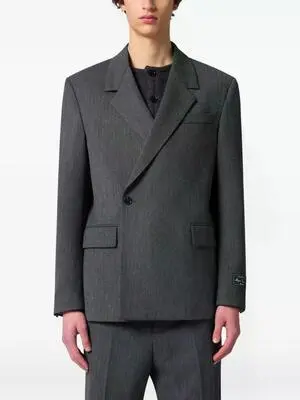MSGM Pinstripe-pattern Double-breasted Jacket