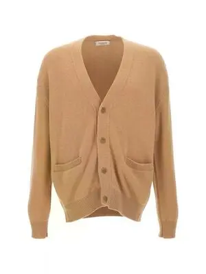 LANEUS V-neck Button-up Cardigan - Neutrals