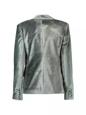 SUSAN BENDER Single-breasted Velvet Blazer