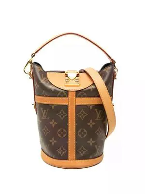 LOUIS VUITTON 2019 Monogram Duffle Bucket Bag - Brown