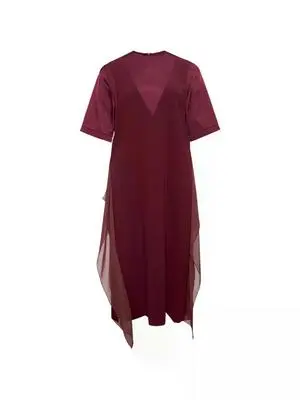 Undercover Panelled Handkerchief Hem Midi Dress