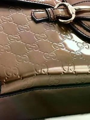 Gucci Emily Chain Flap Bag Guccissima Patent Medium Shoulder Bag