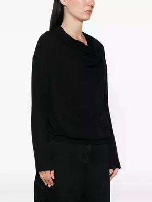 Herno Cowl-neck Long-sleeve Sweater
