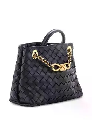 Bottega Veneta Andiamo Chain Top Handle Bag Intrecciato Nappa Small Satchel
