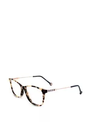 Carolina Herrera Tortoiseshell-effect Square-frame Eyeglasses - Neutrals
