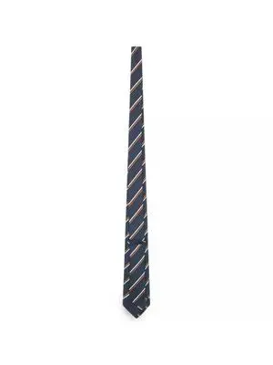 Kiton Diagonal-stripe Silk Tie