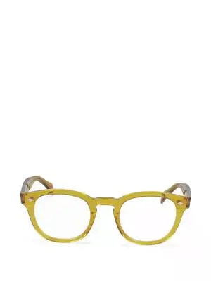 KADOR Jolly Cal Round-frame Glasses - Yellow