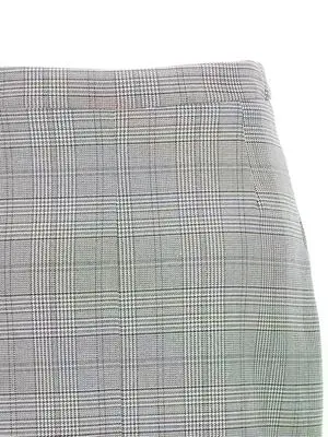 KAOS Check-pattern Ruffled-detail Skirt