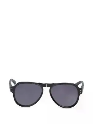 Kàdor Pilot Frame Sunglasses With Silver-tone Hardware - Black
