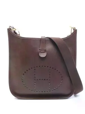 Hermès 2004 Epsom Evelyne Pm Crossbody Bag - Brown