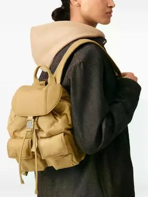 AMI Paris Small Nylon Marcel Flap Backpack
