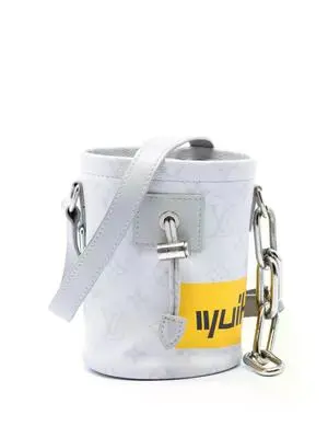 LOUIS VUITTON Monogram Chalk Nano Sling Bag - Grey