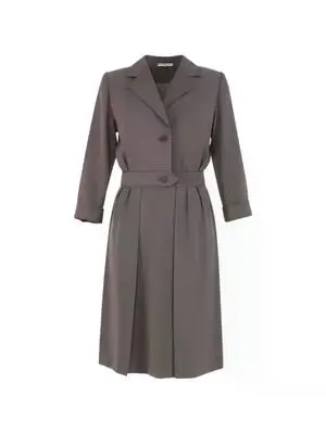Saint Laurent 1970s Belted Skirt Suit - Grey