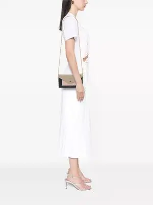 Celine 2017 Tricolor Leather Pocket Envelope Wallet On Chain Crossbody Bag