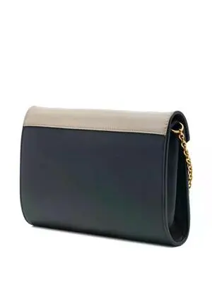 Celine 2017 Tricolor Leather Pocket Envelope Wallet On Chain Crossbody Bag