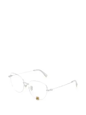 YVMIN Flocked Bear Geometric-frame Glasses