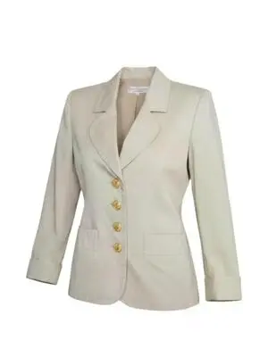 Saint Laurent 1990s Single-breasted Blazer - Neutrals