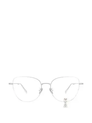 YVMIN Flocked Bear Gemstone Eyeglasses - Silver
