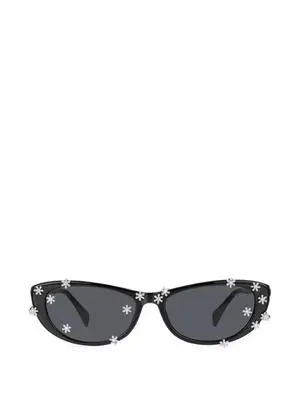 YVMIN Flower-embellished Cat-eye Sunglasses