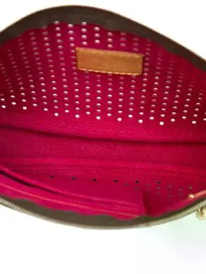 LOUIS VUITTON 2006 Monogram Perforated Pochette Accessoires Shoulder Bag