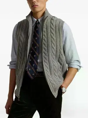 Polo Ralph Lauren Cable Knit Zip-up Vest