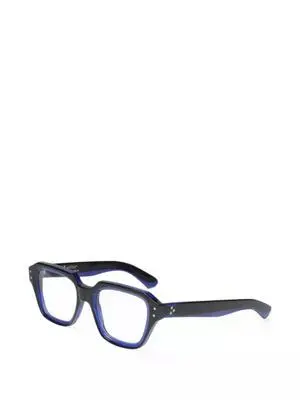 KADOR Smoke Geometric Frame Eyeglasses - Black