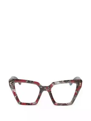KADOR Vanessa Glamour Cat-eye Frame Glasses - Red
