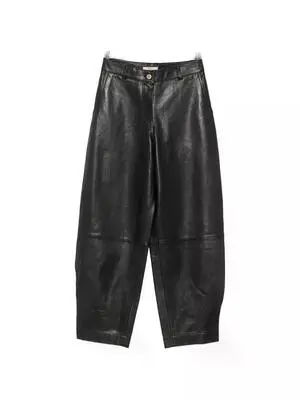 SESSUN Carlea Leather Tapered Trousers