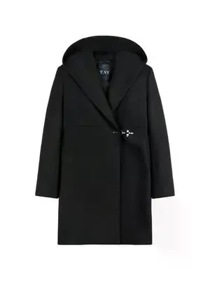 FAY Gancio-fastening Hooded Coat