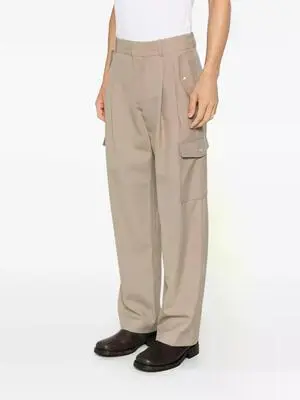 Drole De Monsieur Pleated Cargo Trousers