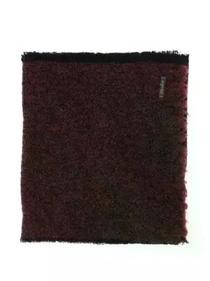 Faliero Sarti Resky Herringbone Scarf - Red
