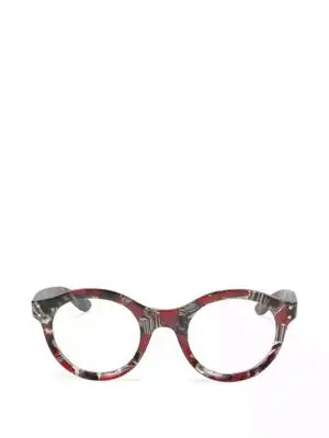 KADOR Round Frame Eyeglasses - Red