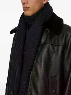 Brioni Ribbed-knit Scarf