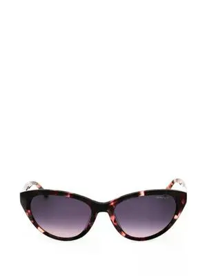 Gant Cat-eye Frame Sunglasses With Tortoiseshell Effect - Brown