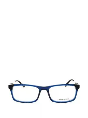 Calvin Klein Rectangle-frame Glasses - Blue