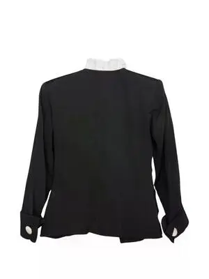 Saint Laurent 1990s Ruffle-collar Button-up Jacket