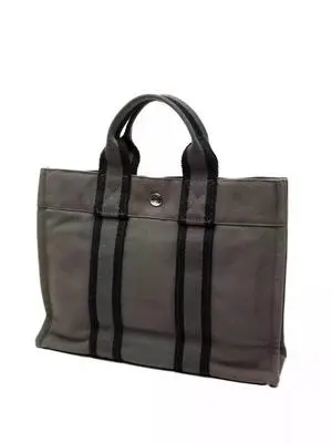 Hermès Canvas Fourre Tout Pm Tote Bag - Grey