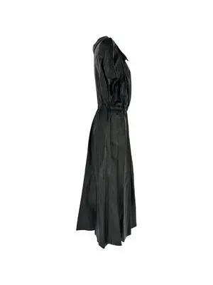 Altuzarra Lydia Lambskin Wrap Dress