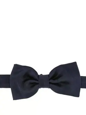 BARBA NAPOLI Twill Weave Bow Tie - Blue