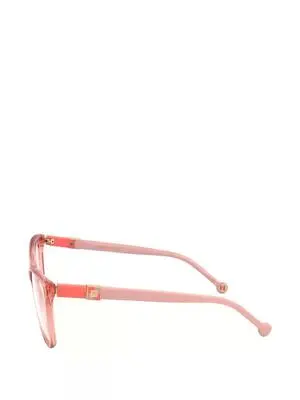 Carolina Herrera Logo-plaque Square-frame Eyeglasses - Pink