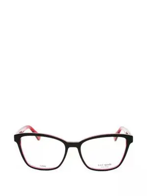 Kate Spade New York Belen Rectangle-frame Glasses - Black