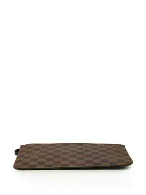 LOUIS VUITTON 2014 Damier Ebene Neverfull Mm Pouch