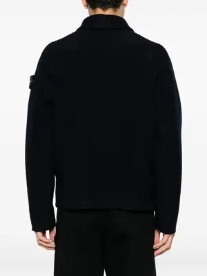 Stone Island Wool Cardigan - Black
