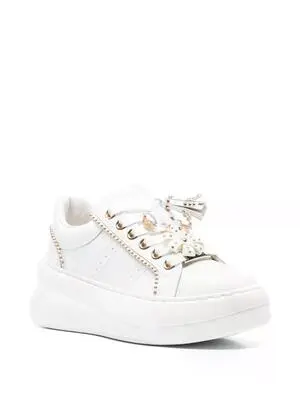 CULT Nirvana Stud-embellished Leather Platform Sneakers