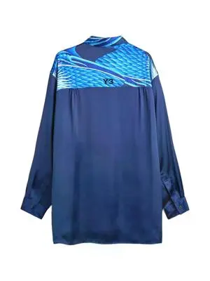 Y3 Satin Graphic Shirt