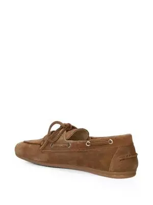 POSA Lace-up Suede Loafers