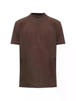 Nike Tech Logo-embroidered Panelled High Neck T-shirt