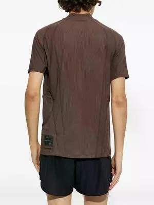 Nike Tech Logo-embroidered Panelled High Neck T-shirt