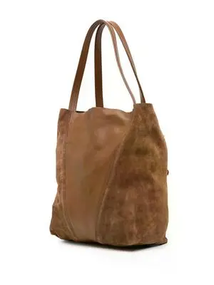 Chloé 2025-2026 Suede And Grained Buffalo Leather Spin Tote Bag
