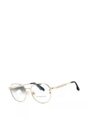 Victoria Beckham Geometric-frame Glasses - Gold